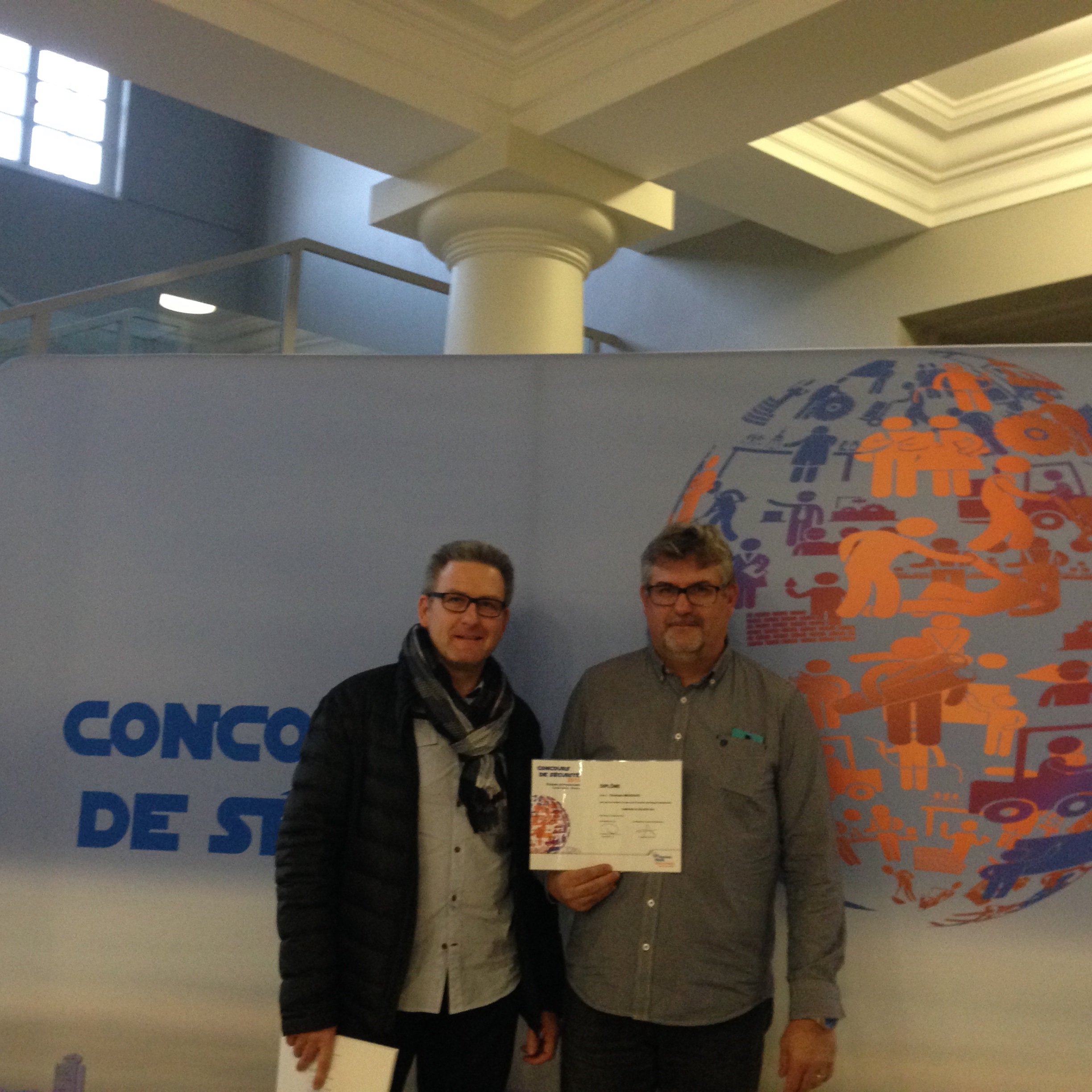 Diplôme du Concours de Sécurité de la Carsat Alsace-Moselle - Werey Stenger